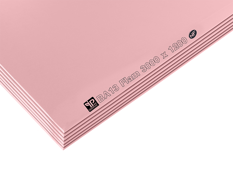 Plaque de plâtre BA13 Flam | SPP PAI, spécialistes ossatures et accessoires