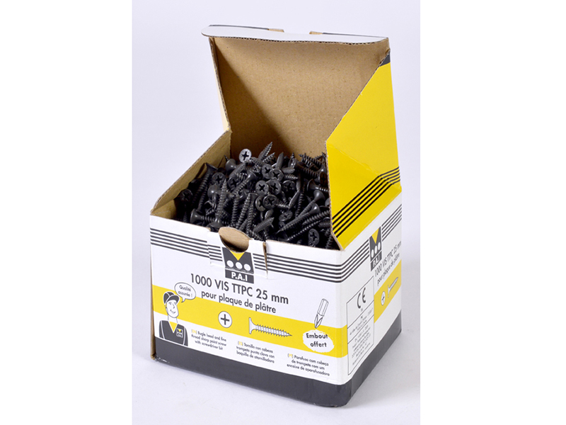 Vis TTPC 25 mm en boite de 1000 | SPP PAI, spécialistes ossatures et ...