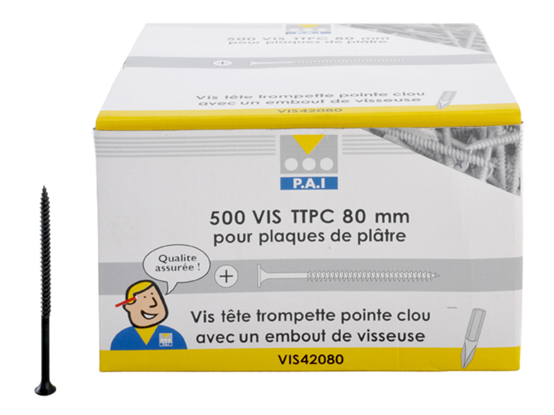 Vis TTPC 80 mm | SPP PAI, spécialistes ossatures et accessoires